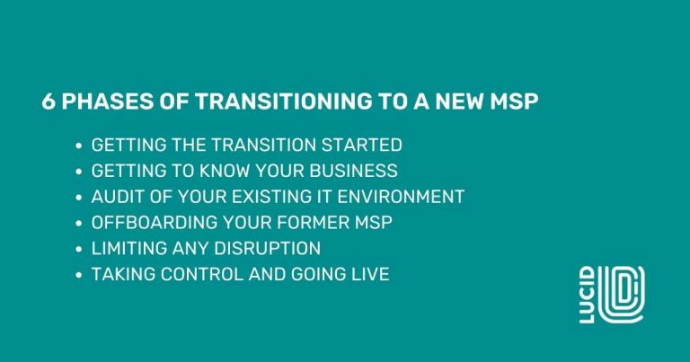 How to transition to a new Managed Services Provider without the ...